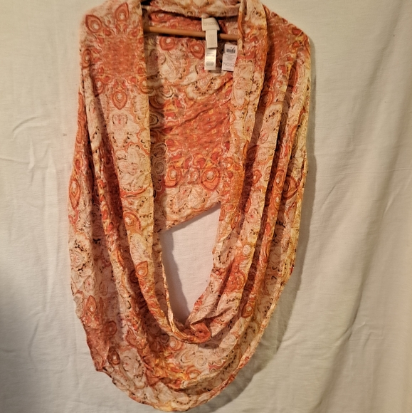 Chico's | Accessories | Infinity Scarf Orange Plus | Poshmark